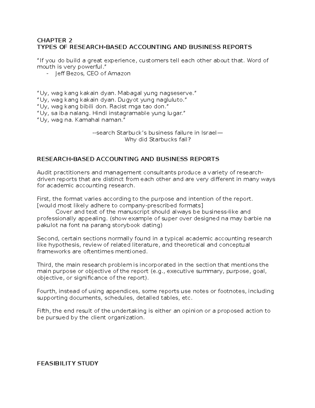 CHAPTER 2: TYPES OF ACCOUNTING & BUSINESS REPORTS - Studocu