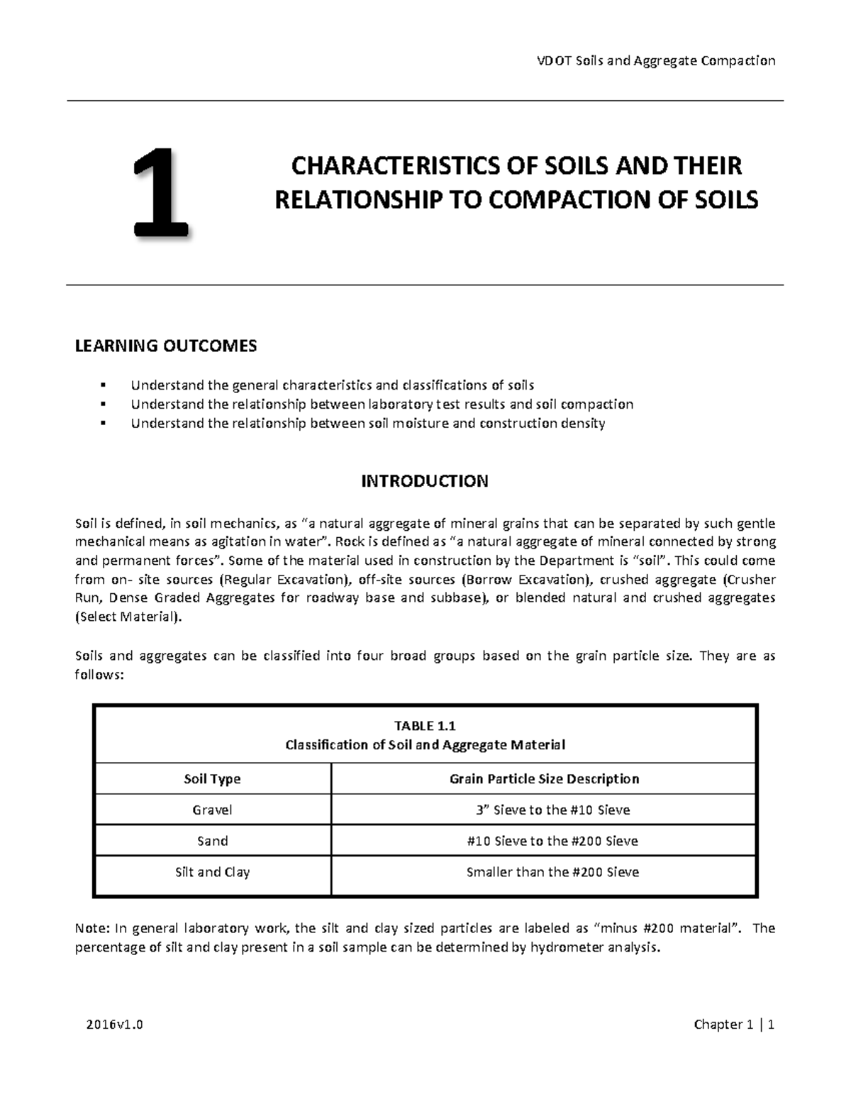 VDOT Soils and Aggregate Compaction: Characteristics & Compaction ...
