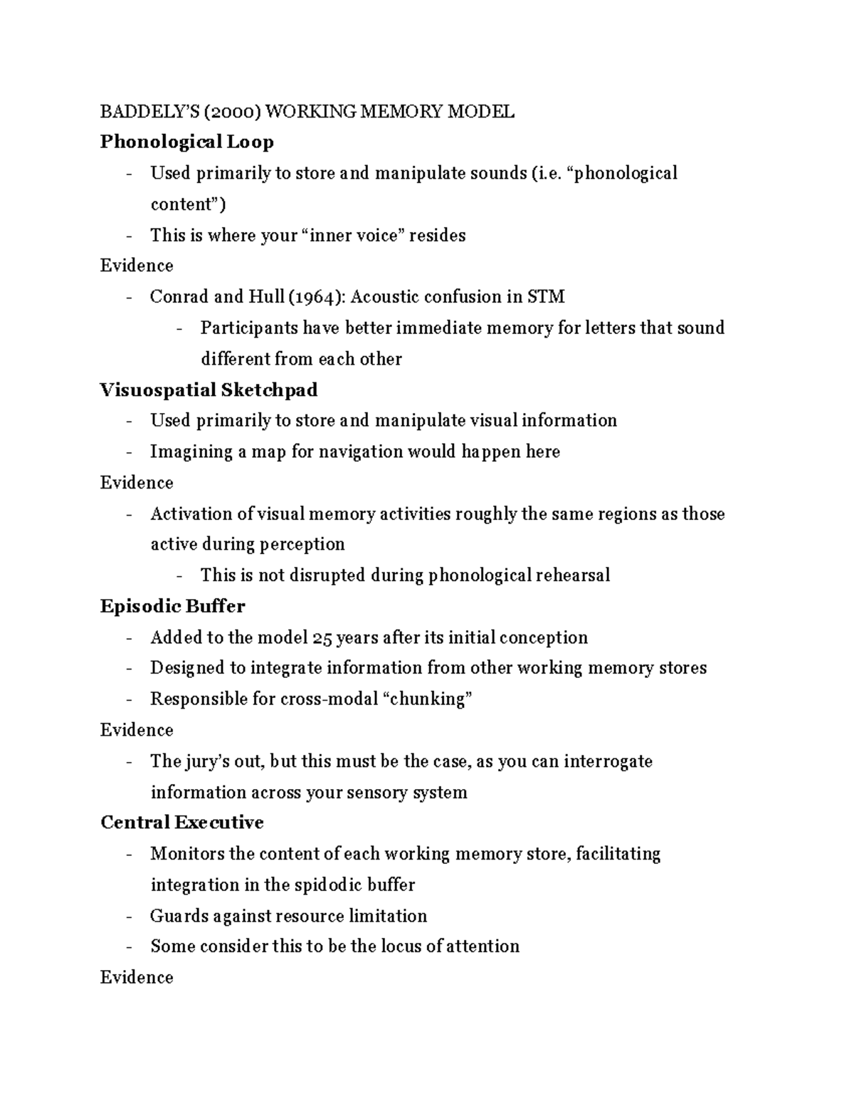 Memory Types and Processes: Insights into Human Cognitive Functioning (PSY 101) - Studocu