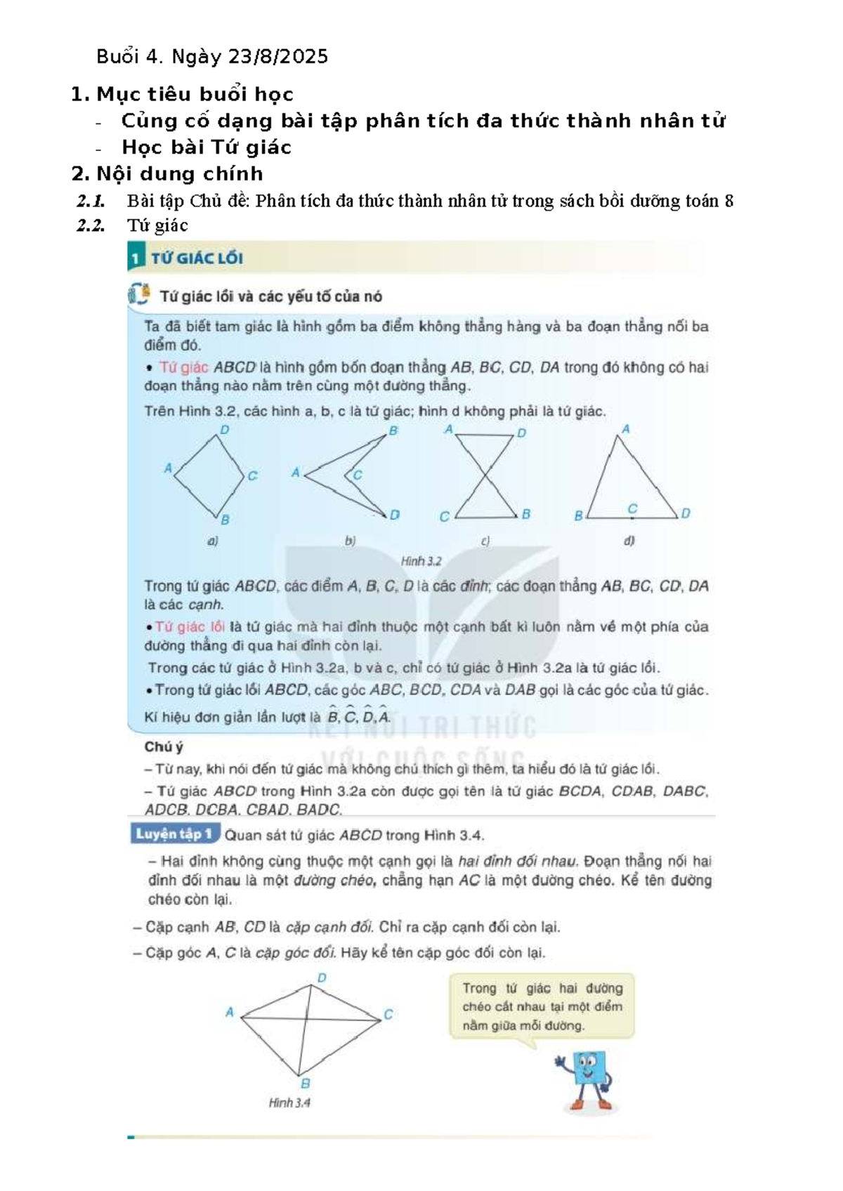 Buổi 4.23 - adfgf - Korean - Buổi 4. Ngày 23/8/ Mục tiêu buổi học Củng ...