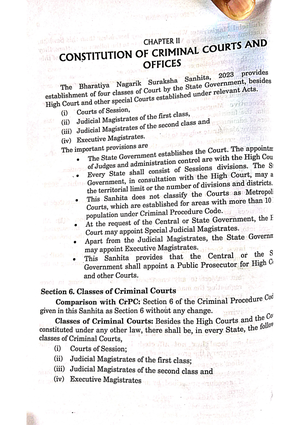 BNSS - Lecture notes - 1 THE BHARATIYA NAGARIK SURAKSHA SANHITA ...