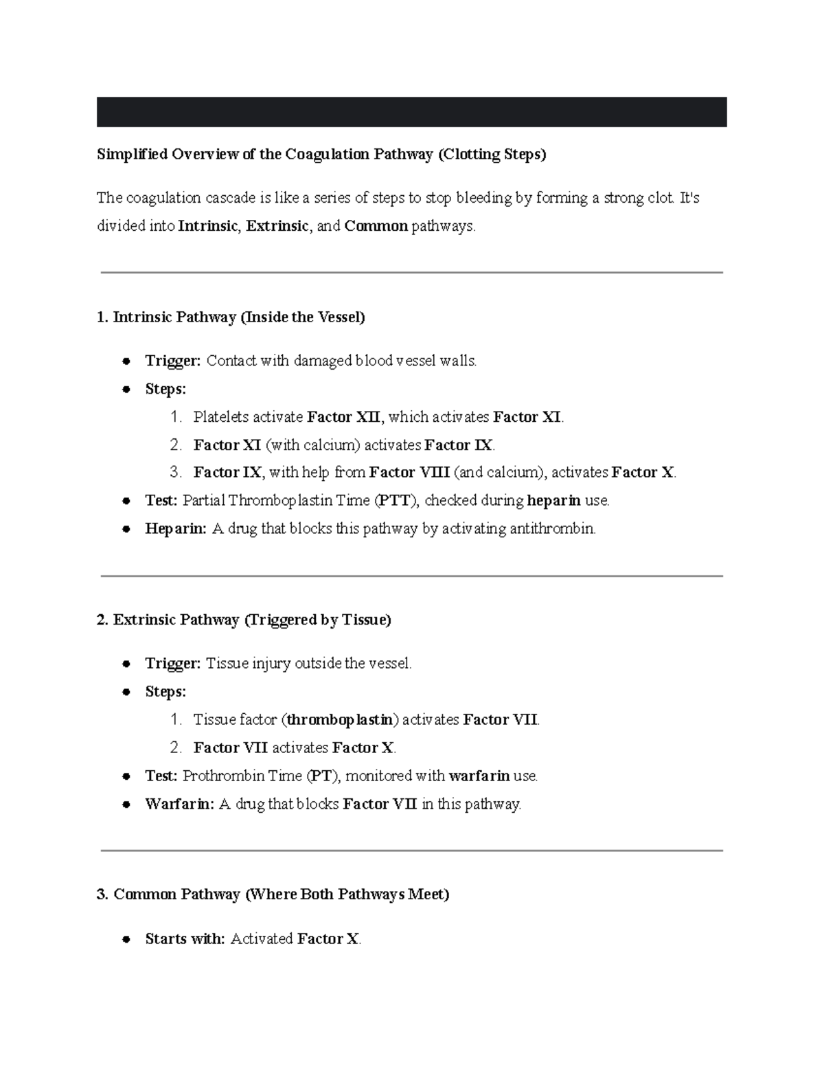Coagulation Pathway Overview: Thrombosis and Anticoagulation Insights ...