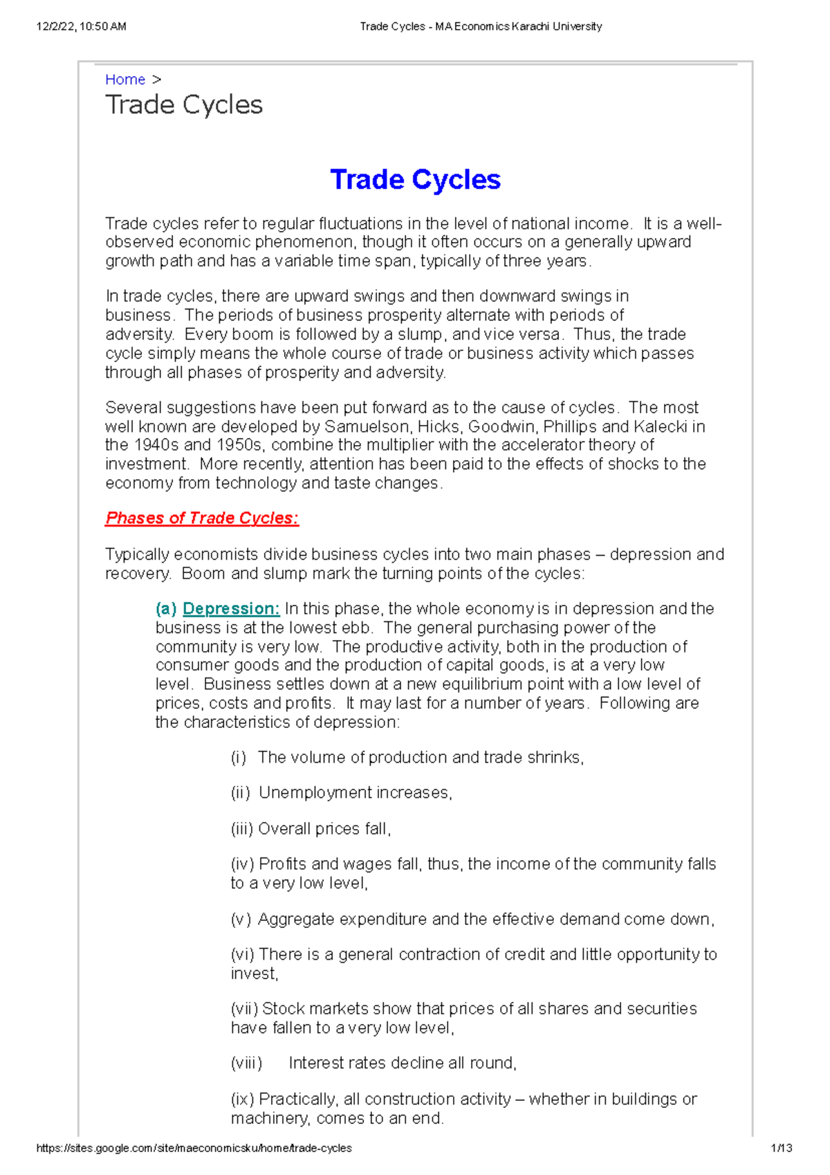 Trade Cycles Analysis - SDF - Studocu
