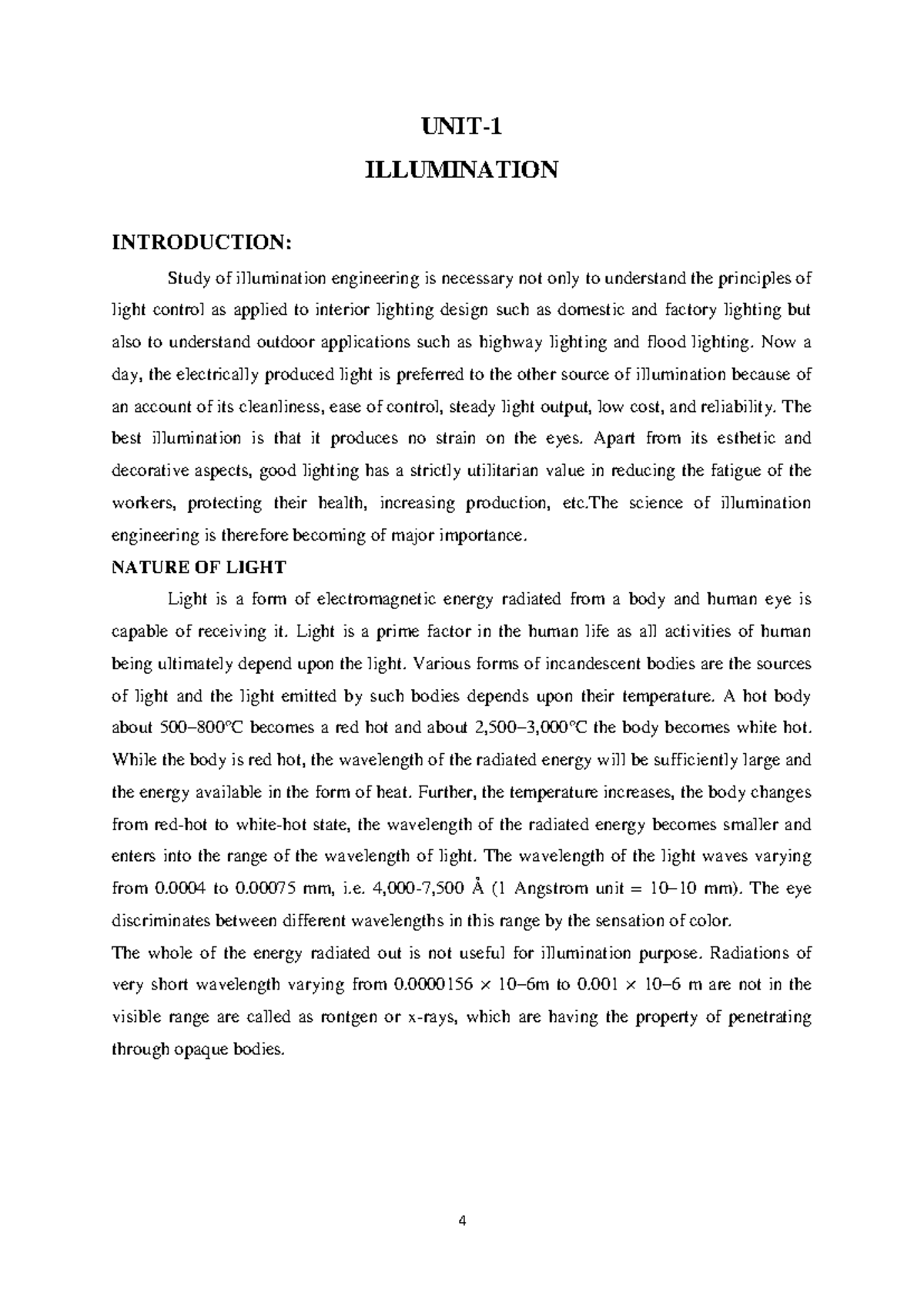 ILLUM 101: Introduction to Illumination Engineering Notes - Studocu