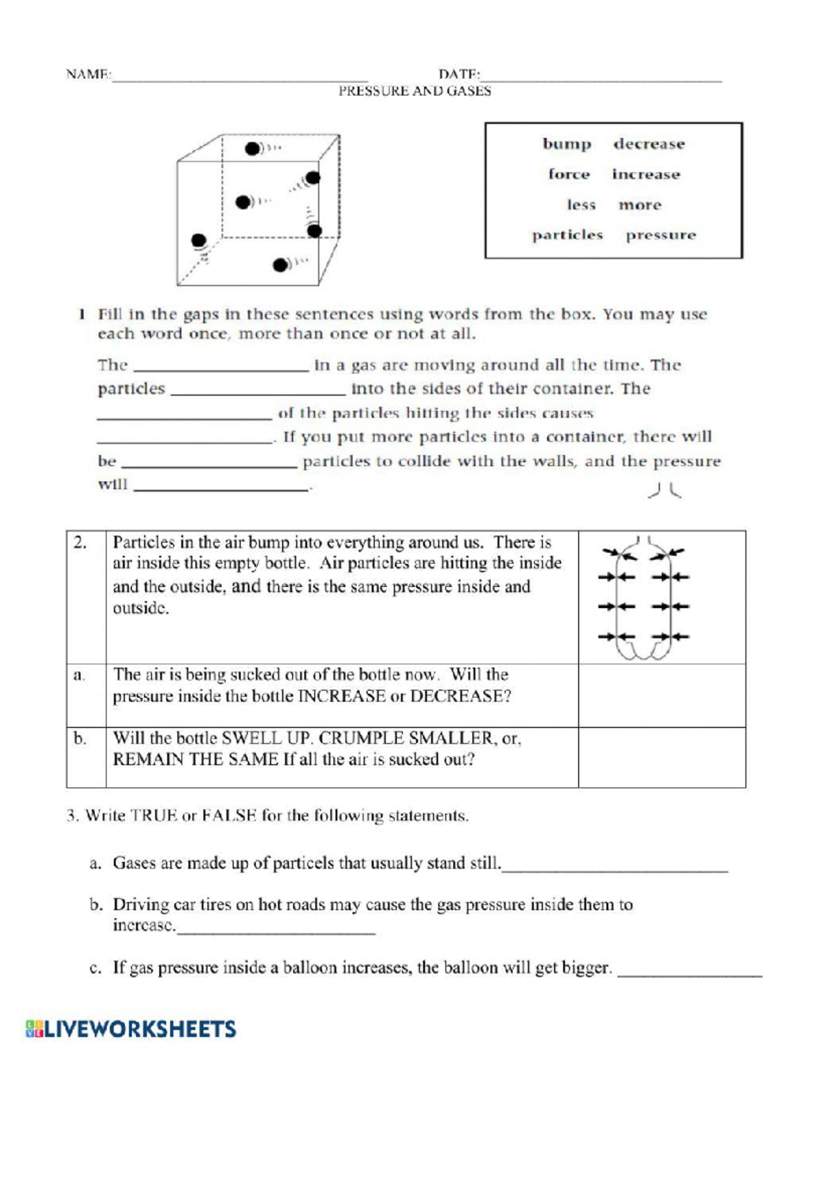 Worksheet 67310 - Pressure and Gases Concepts Review - Studocu