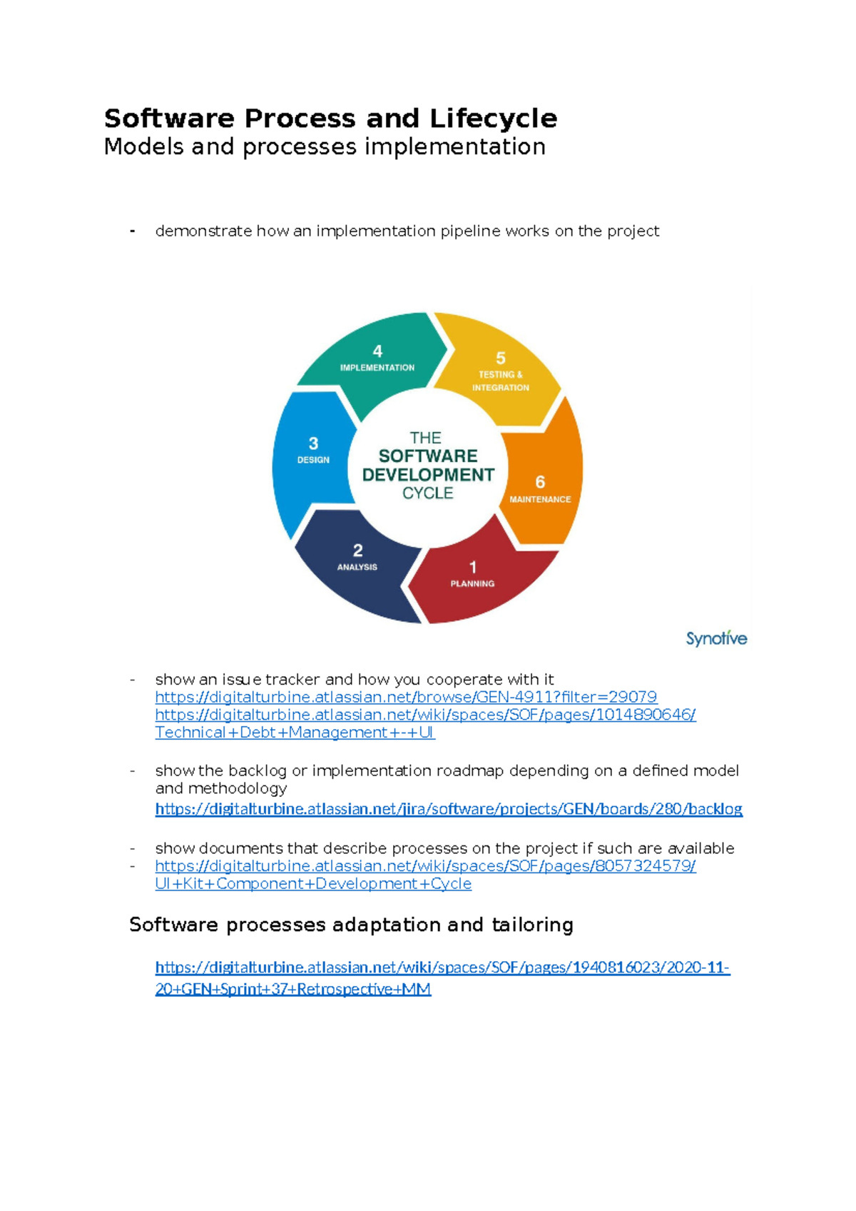 Process and Lifecycle Models in Software Development - ASD - Studocu