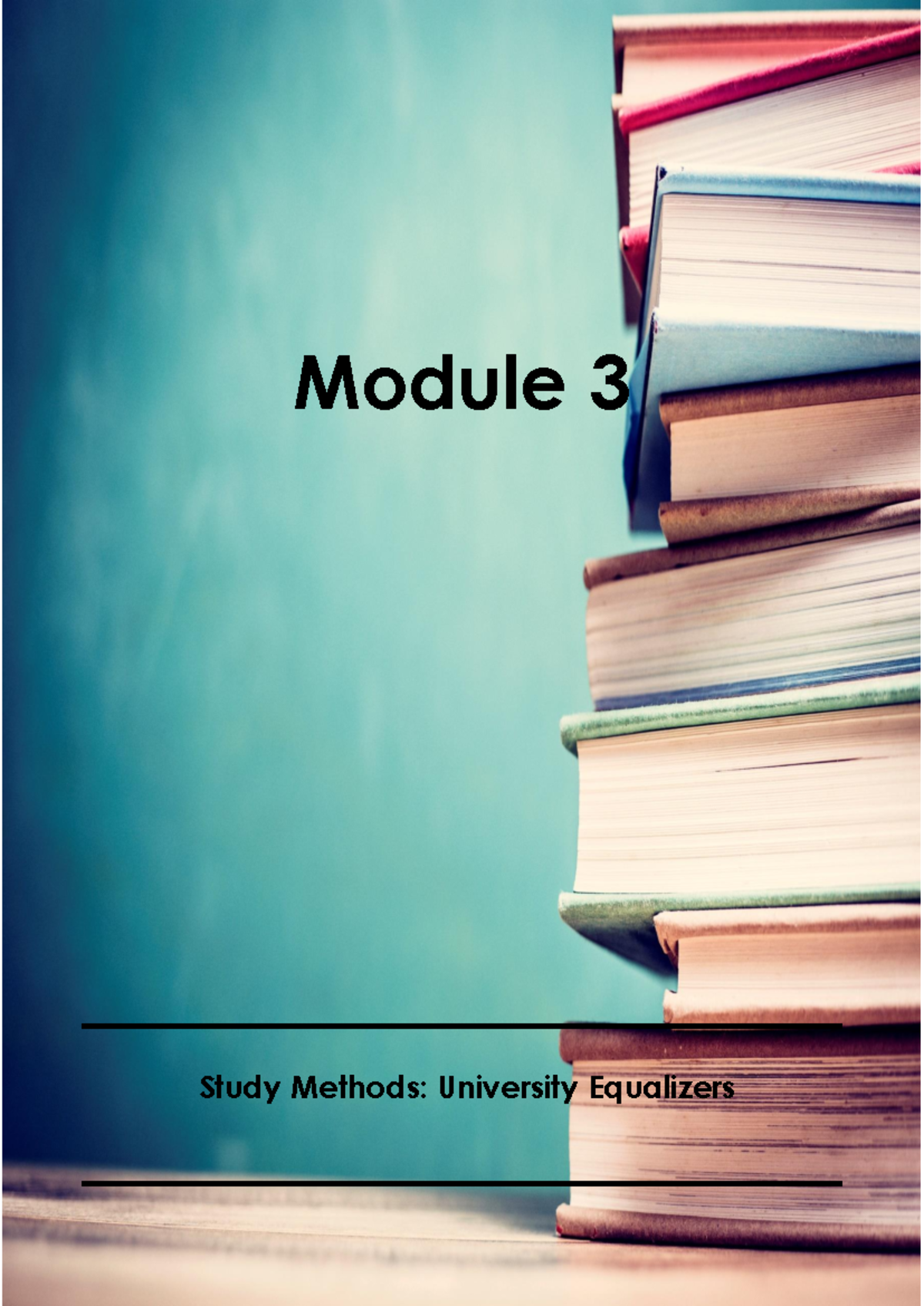 Module 3 Study Techniques: University Equalizers 70 Inglés 1 Key Answers - Studocu