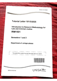 IRM1501 - Unisa - Introduction to Research Methodology - Studocu