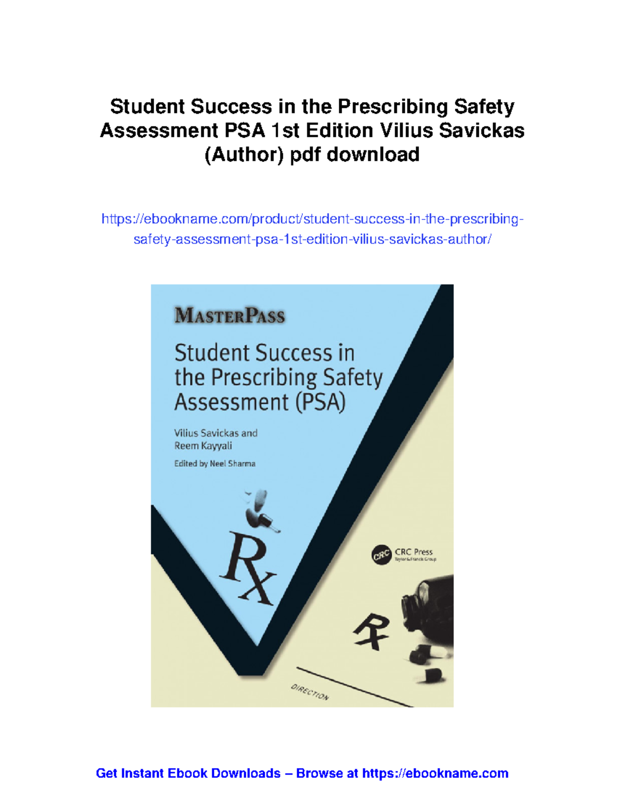 Student Success in the Prescribing Safety Assessment (PSA) 1st Ed ...
