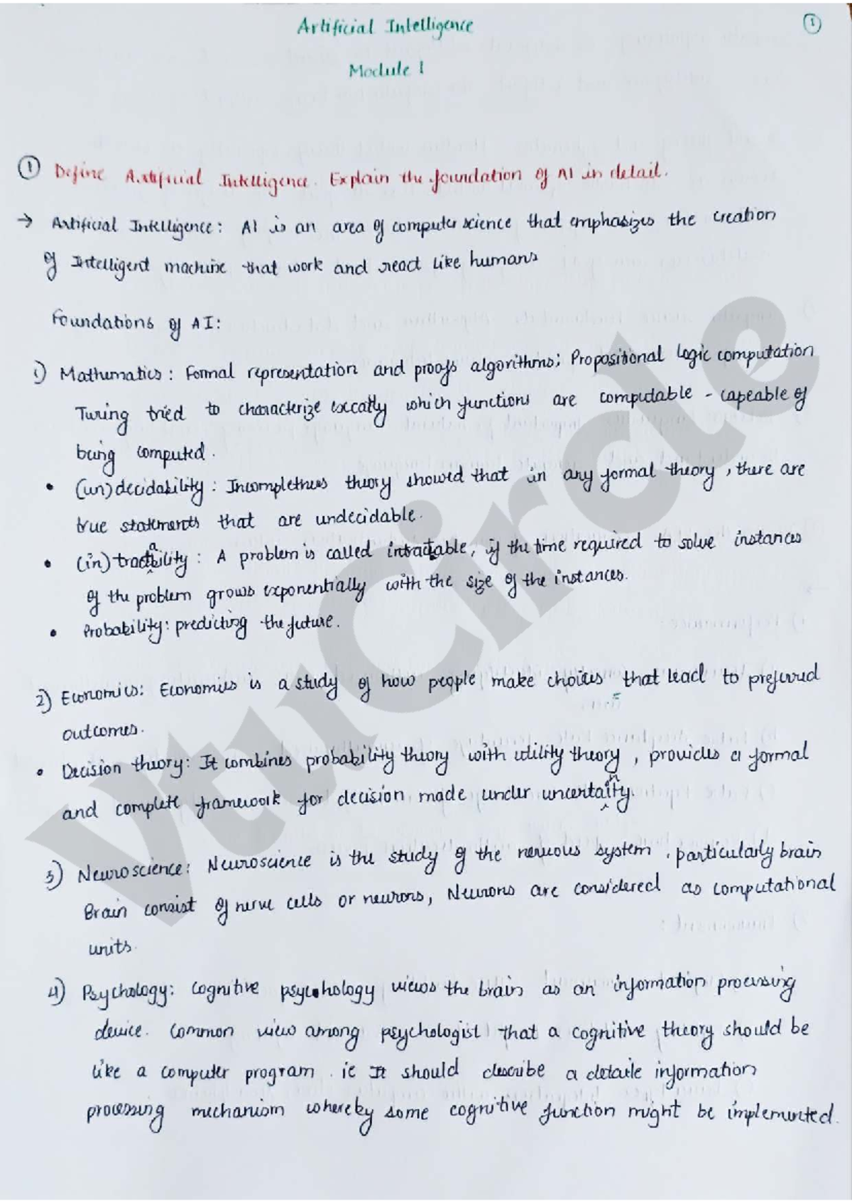 BCS515B Important Questions & Answers on Artificial Intelligence ...