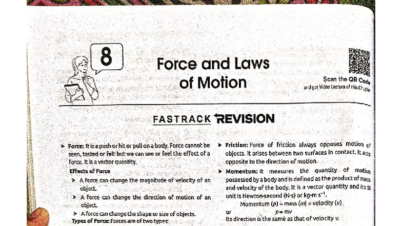 Class IX Physics Chapter 2: Forces and Laws of Motion - Studocu