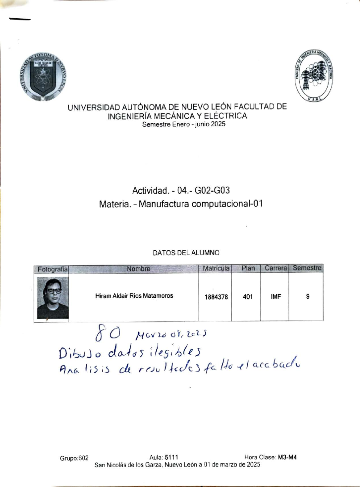 IERIA MP NTONO yEVOLRO - Actividad de Manufactura 401 IMF - Studocu