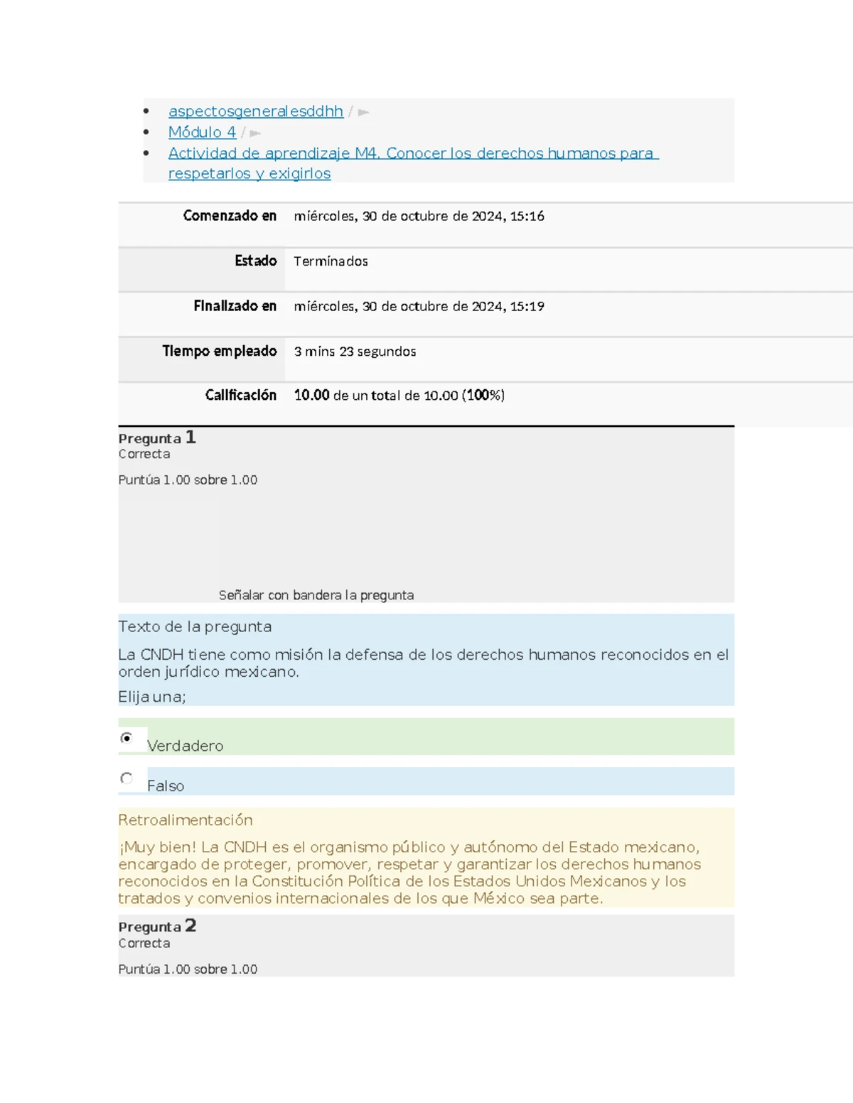 Módulo 4: Actividades de Aprendizaje sobre Derechos Humanos y su Respeto - Studocu
