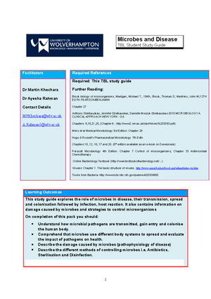 Wwham - notes relating to the second semester's pharmacy practice ...