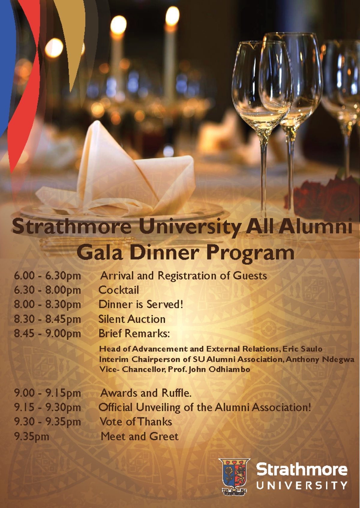 A4 Alumni dinner program - Bachelors of Commerce - Strathmore ...