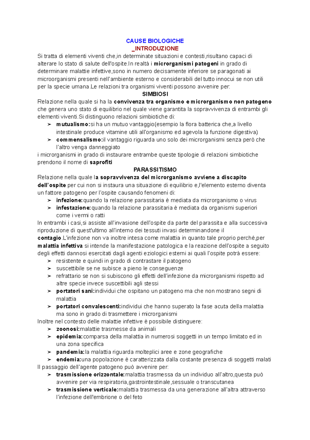 Cause Esogene di Malattia: Biologia e Chimica degli Agenti Patogeni ...
