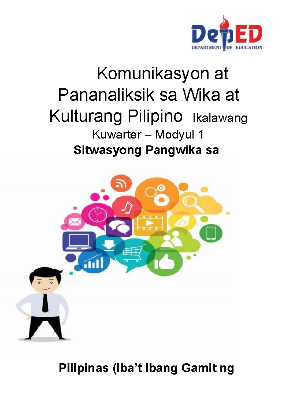 Pdfcoffee - asddg - Senior High School Komunikasyon at Pananaliksik sa ...