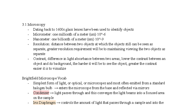 Module 3 BIOD171: Microscopy Techniques and Staining Methods - Studocu