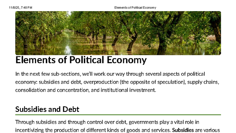 Elements of Political Economy - GEOG 1220 (DE01) F25 - Understanding ...
