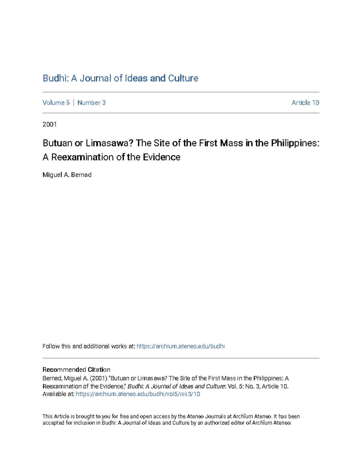 Butuan or Limasawa? Reexamining the First Mass Site in the PH - Studocu