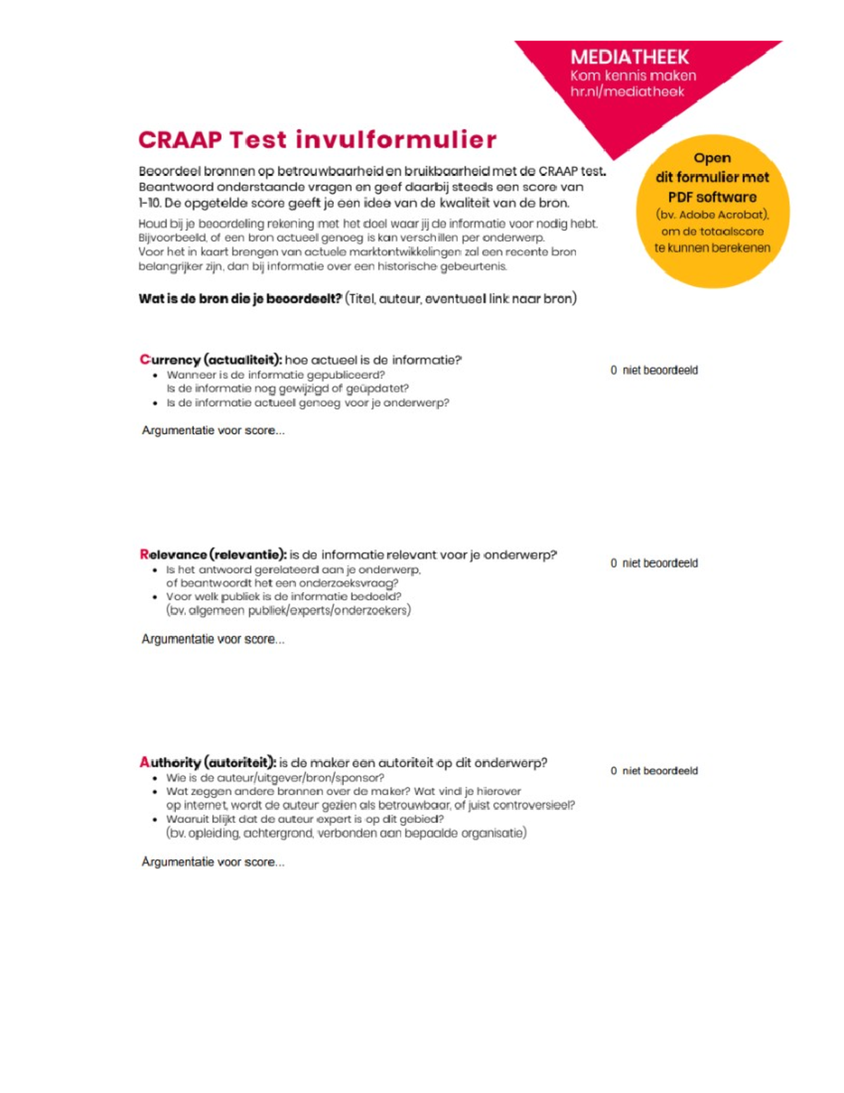 CRAAP Test Overview and Application Guide - Studocu