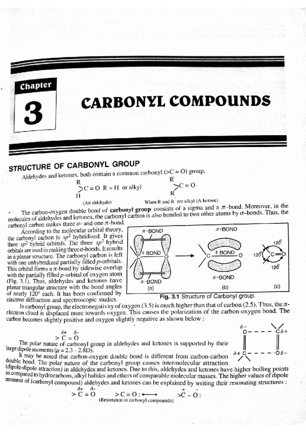 Chapter 3: Carbonyl Compounds - Structure and Reactivity (CHEM 101 ...