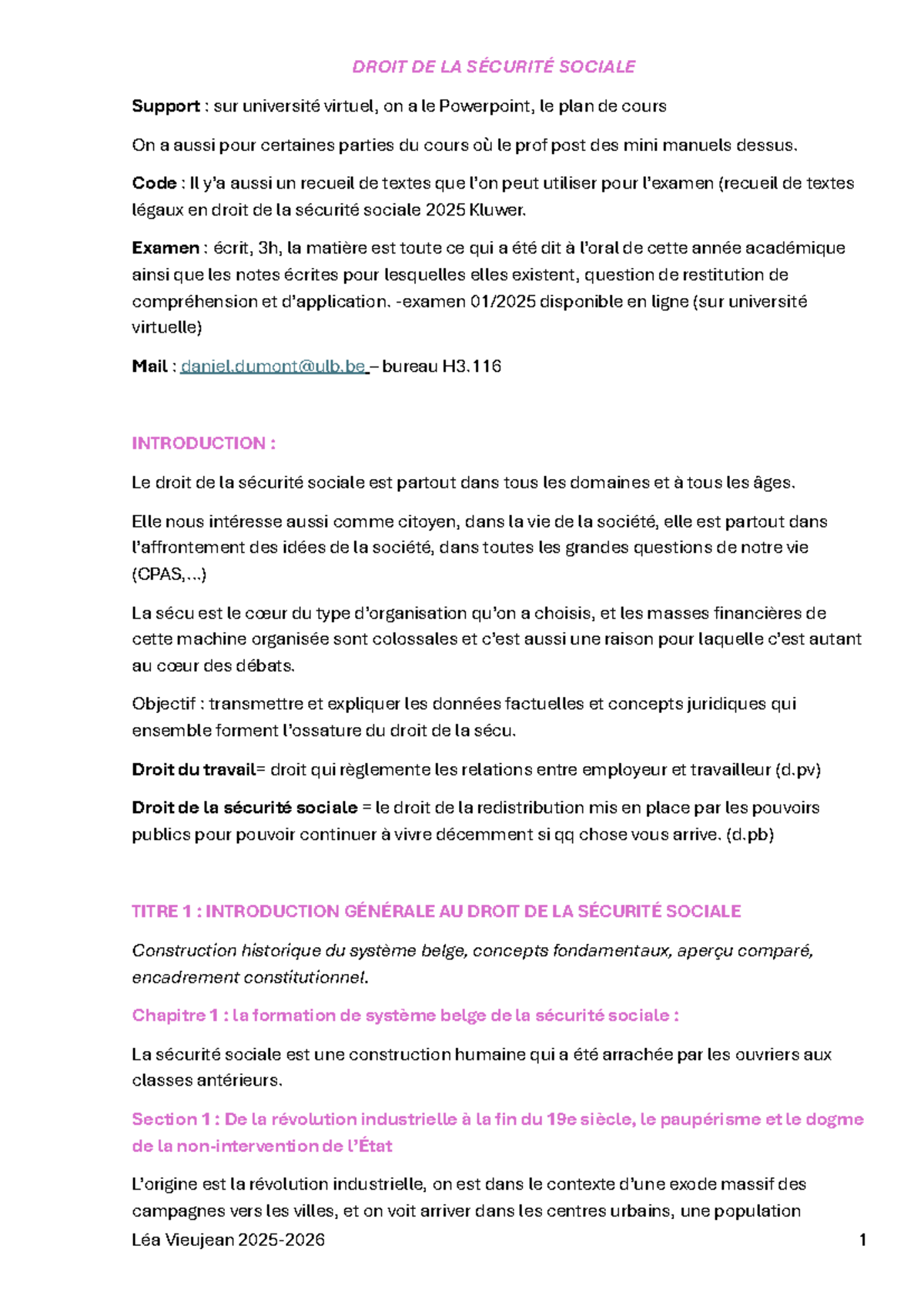 DSS TOUT 2025 - Synthèse du Droit de la Sécurité Sociale - Studocu