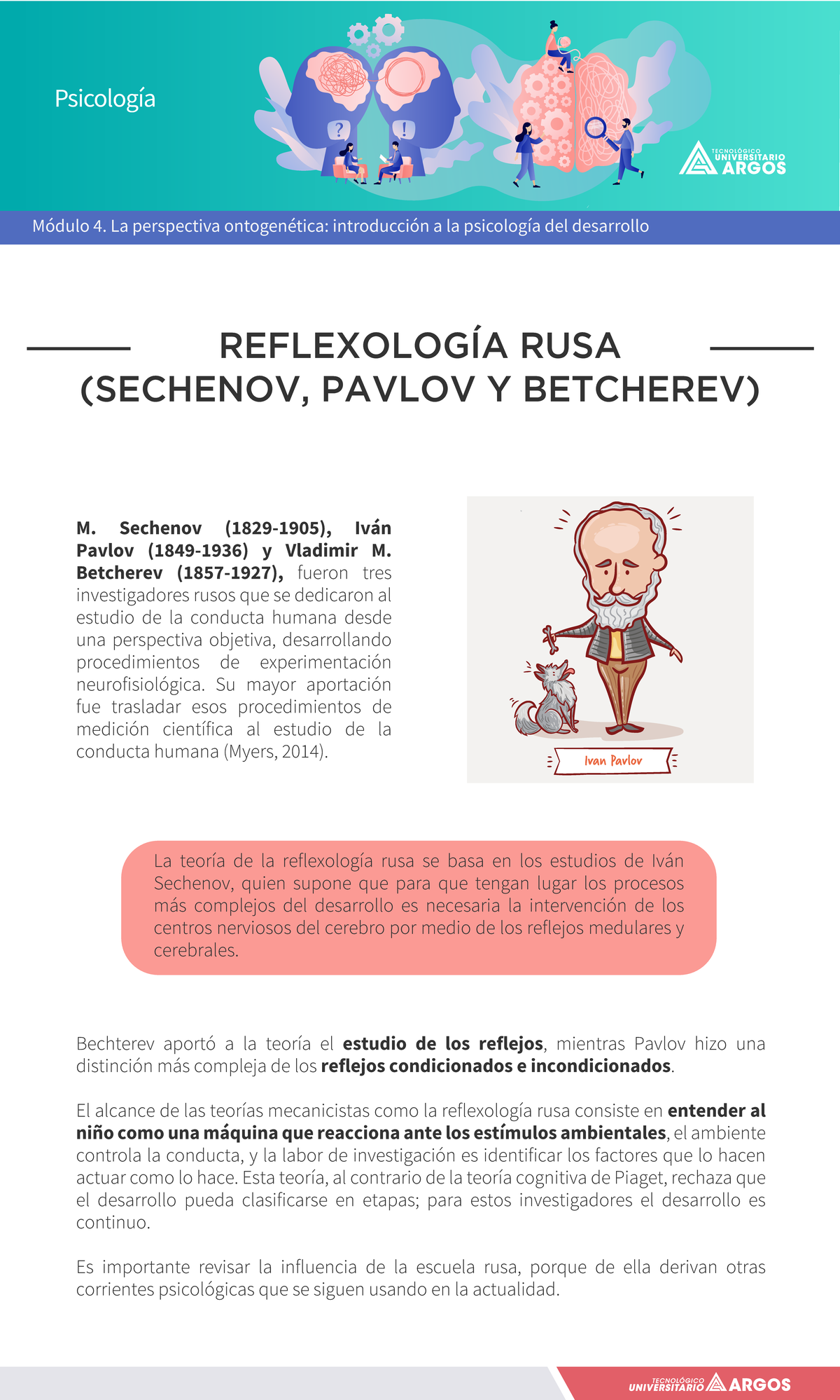 Sechenov Y Los Reflejos Del Cerebro Liceo Contextual El Libro