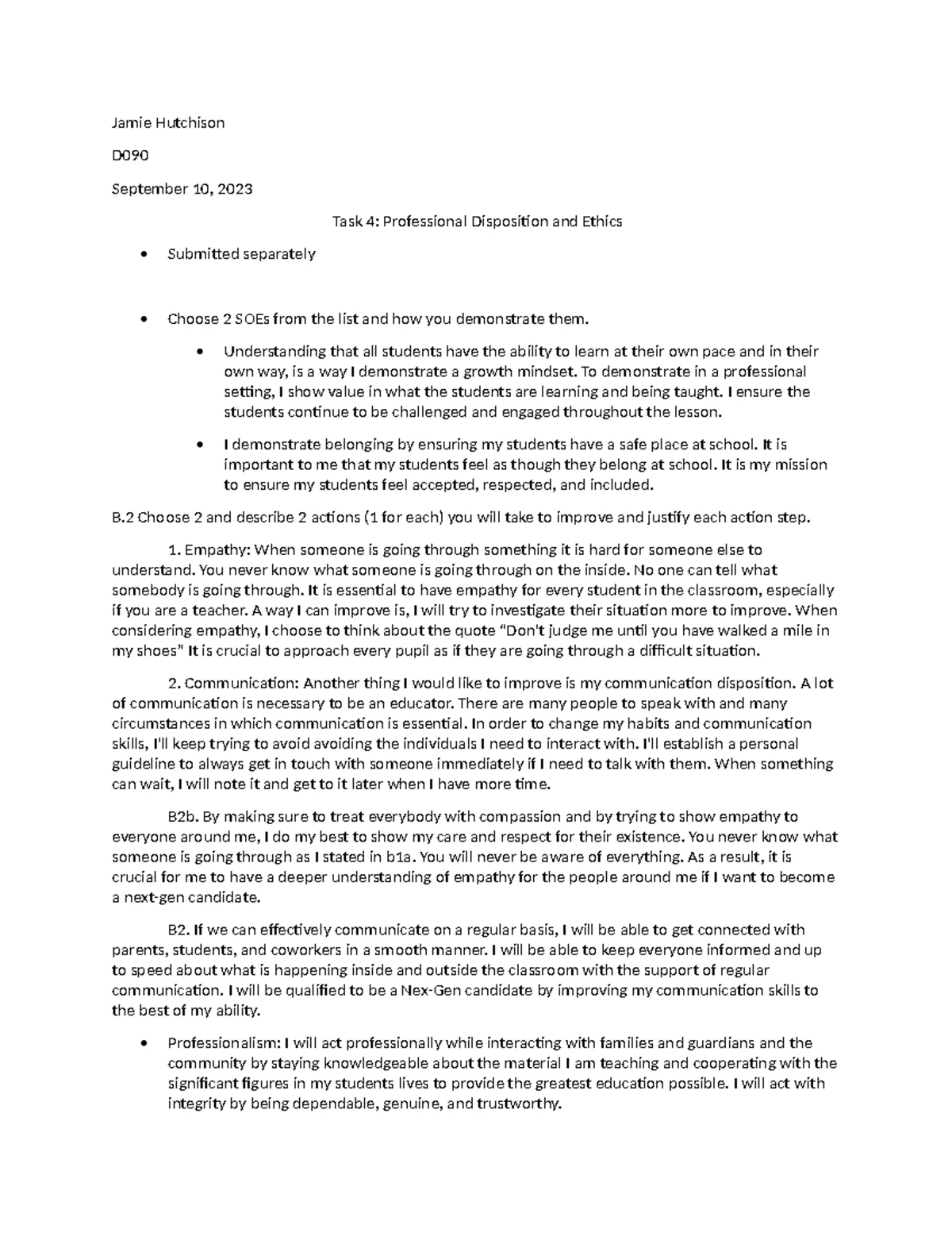 D689 Task 1: Individual Reading Assessment Plan for 3rd Grade Fluency ...