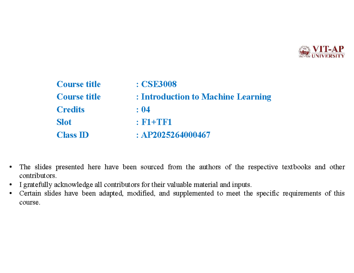 CSE3008: Module 3 - Decision Trees & Ensemble Methods Study Notes - Studocu