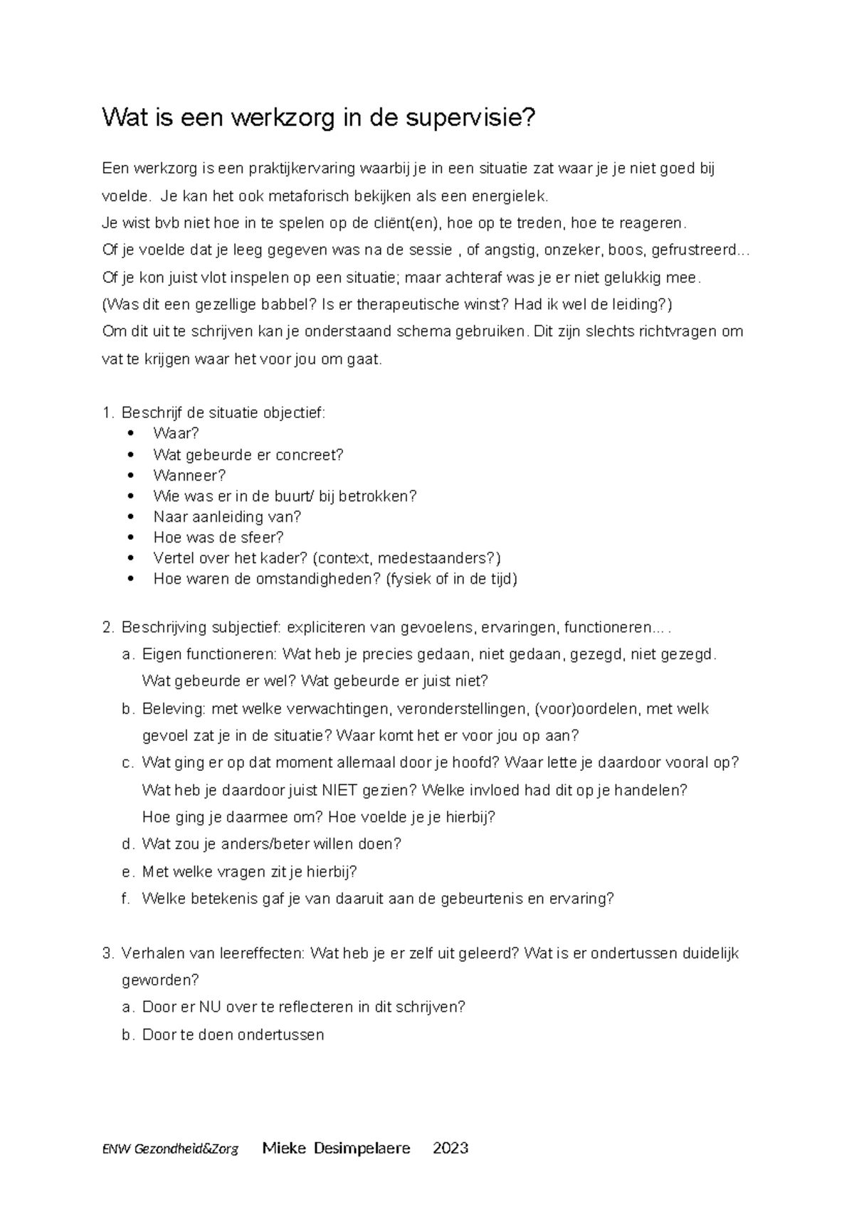 Model van Professionele Identiteit volgens Manon Ruijters - Studocu