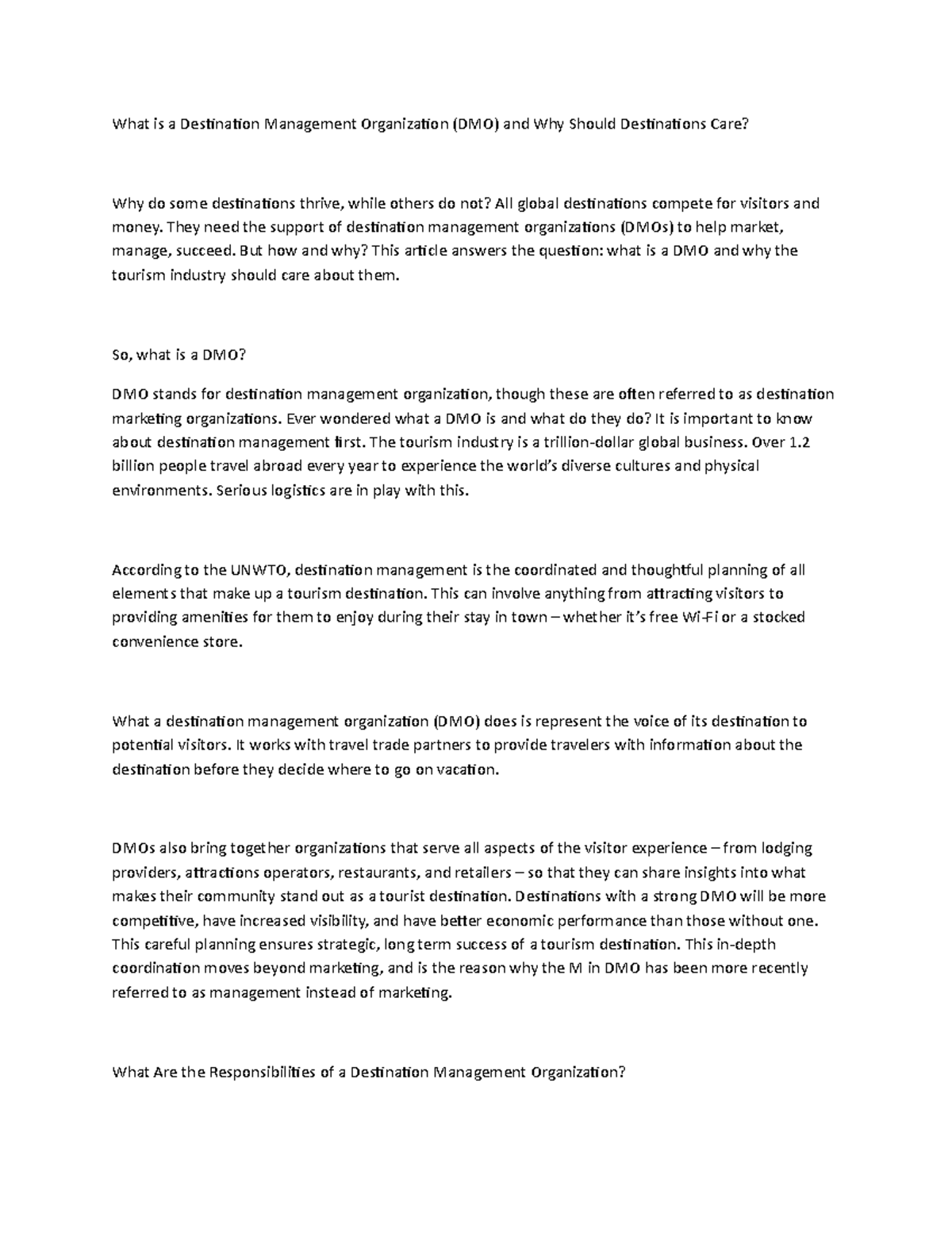 What is a Destination Management Organization (DMO) and Why Should ...