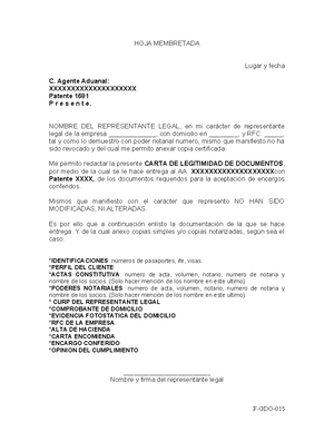 Carta Encomienda Maersk - Classification: Public (FAVOR DE EMITIR CARTA ...