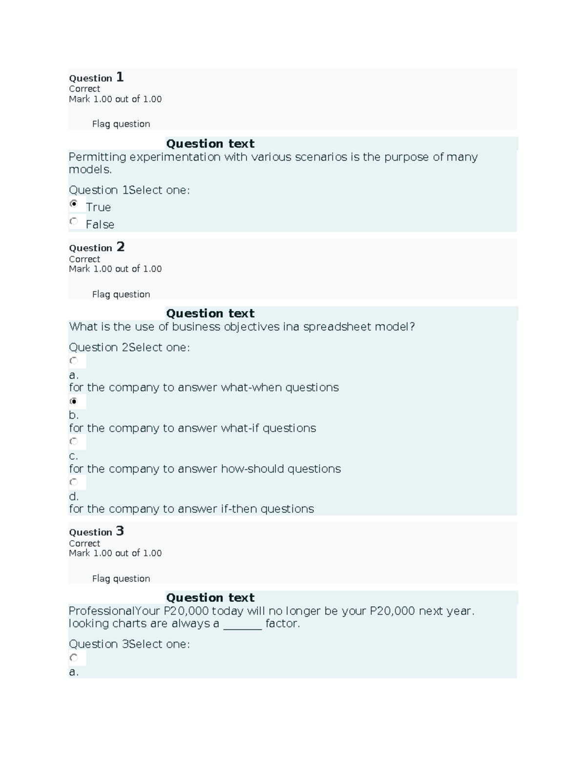 UGRD-MGT6267 MQ1 - Quiz Questions and Answers Review - Studocu