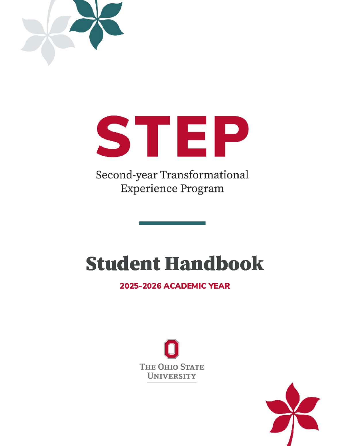 Final STEP Student Handbook 2025-2026: Academic Year Overview - Studocu