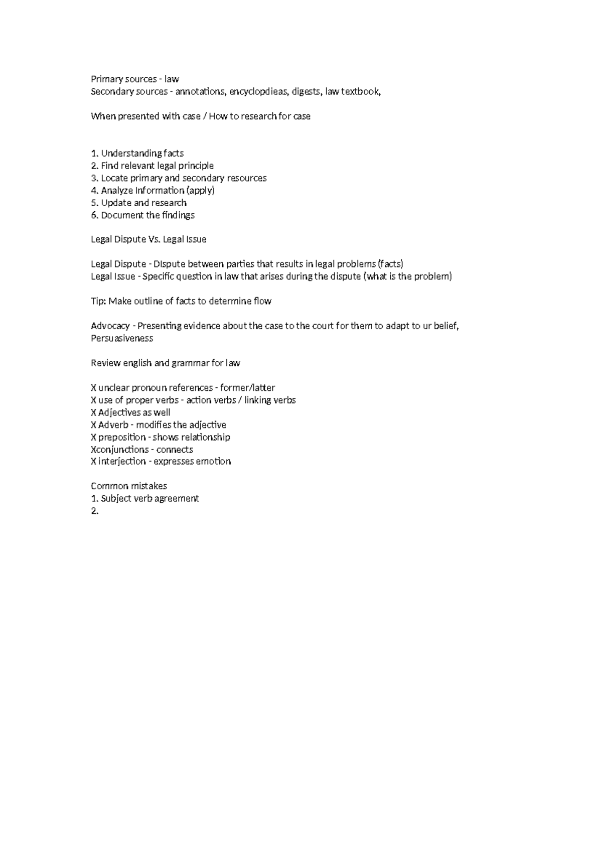 Legal research - Primary sources - law Secondary sources - annotations ...