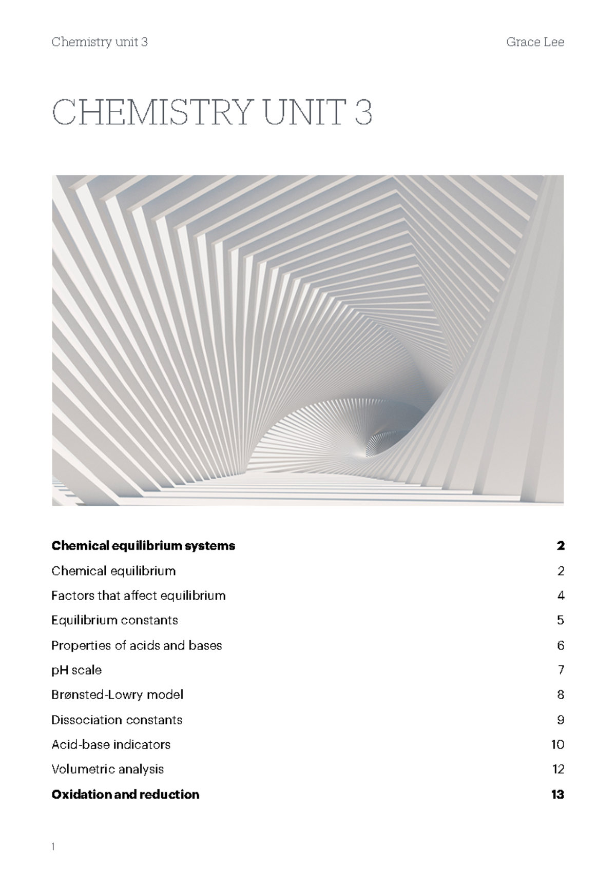 Chemistry Unit 3 - QCAA Final Exam Notes on Equilibrium & Reactions ...