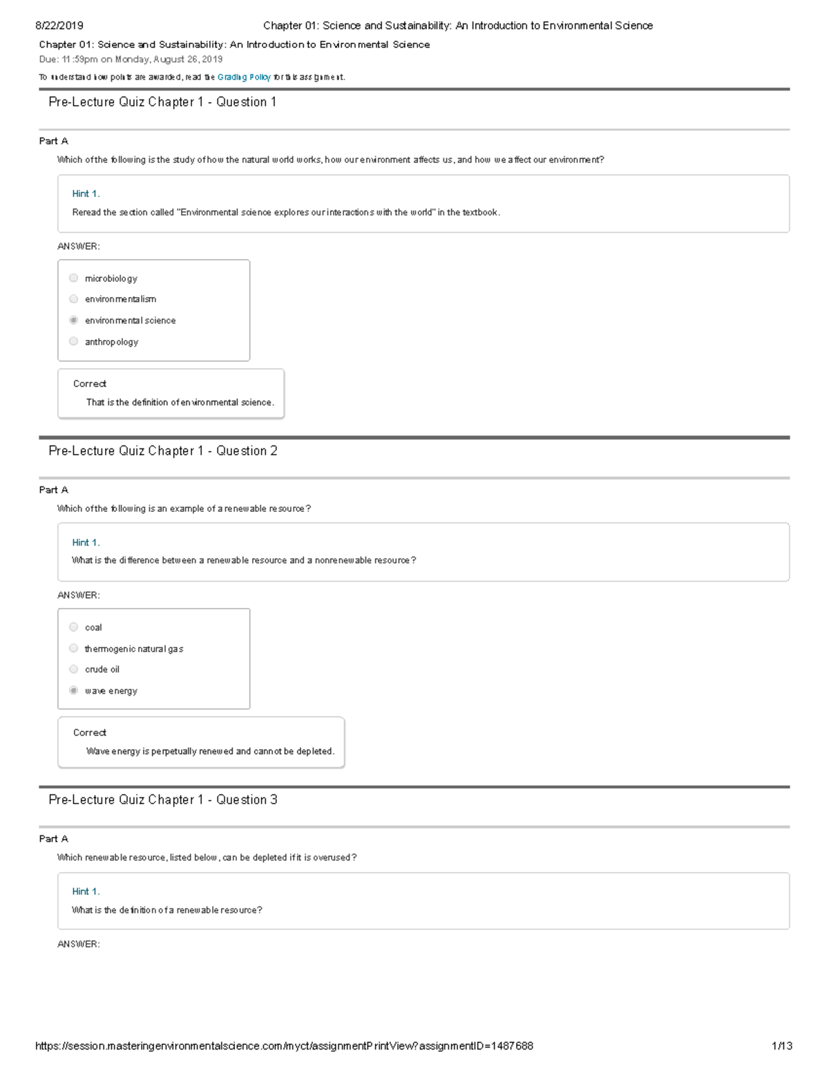 Chapter 01 Science and Sustainability An Introduction to Environmental ...