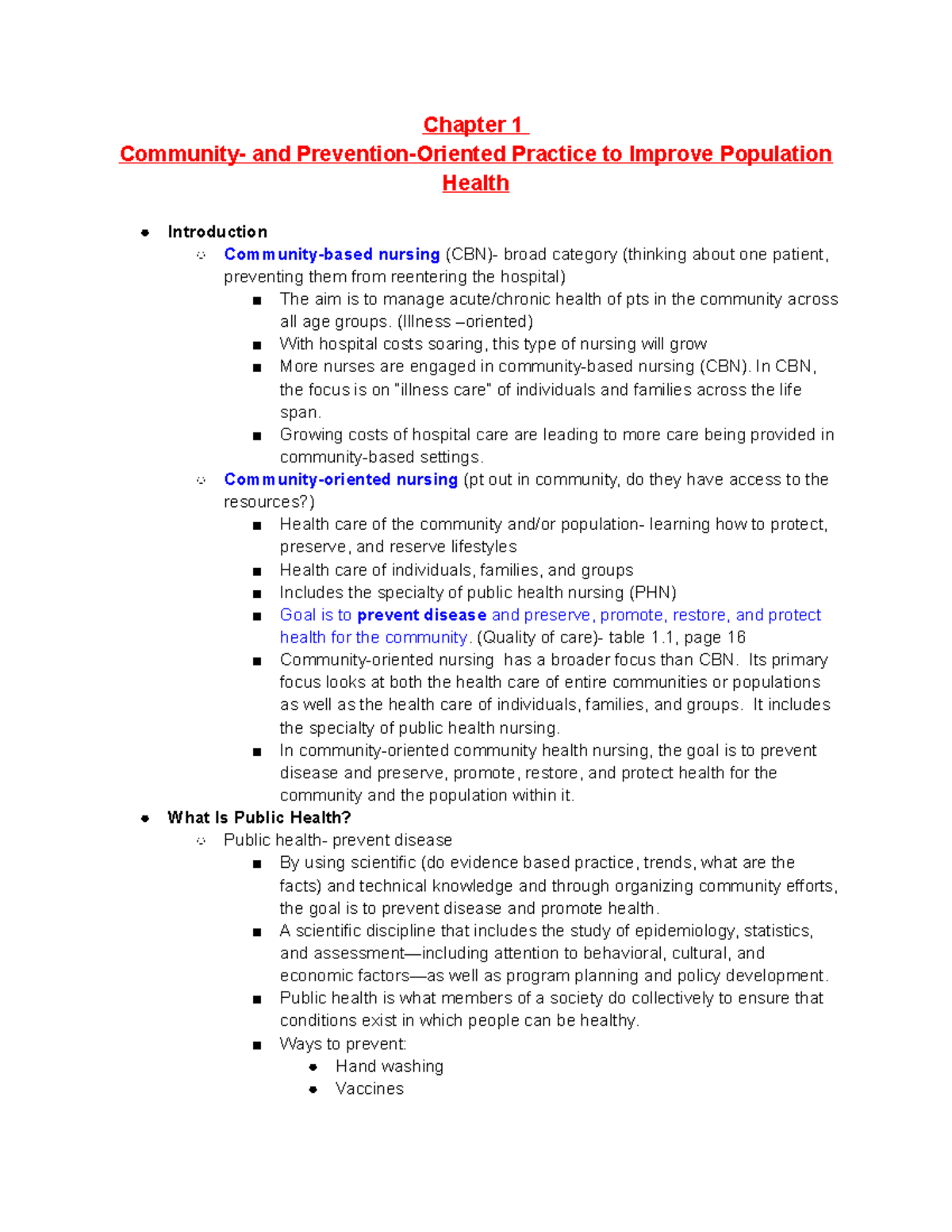 Chapter 1: Community & Prevention-Oriented Practice for Better Health ...