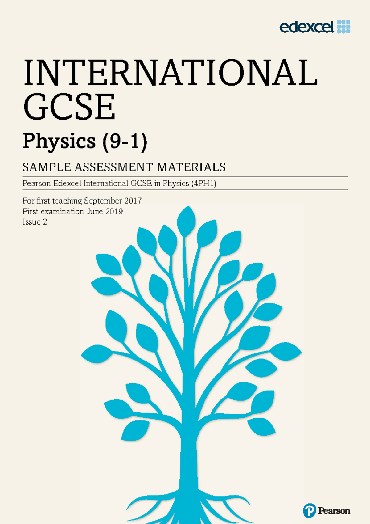 International GCSE Physics (4PH1) Sample Assessment Materials 2017 ...