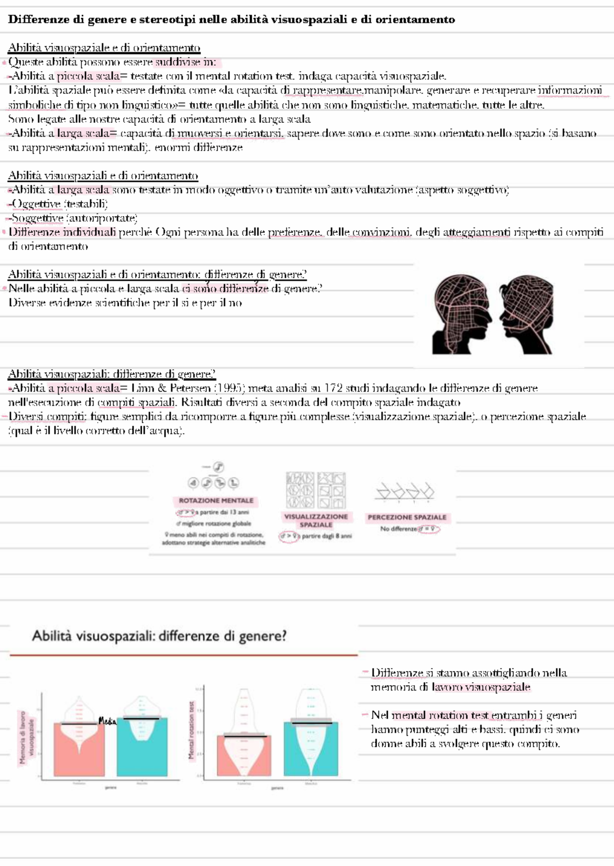 Differenze di Genere nelle Abilità Visuospaziali e di Orientamento ...