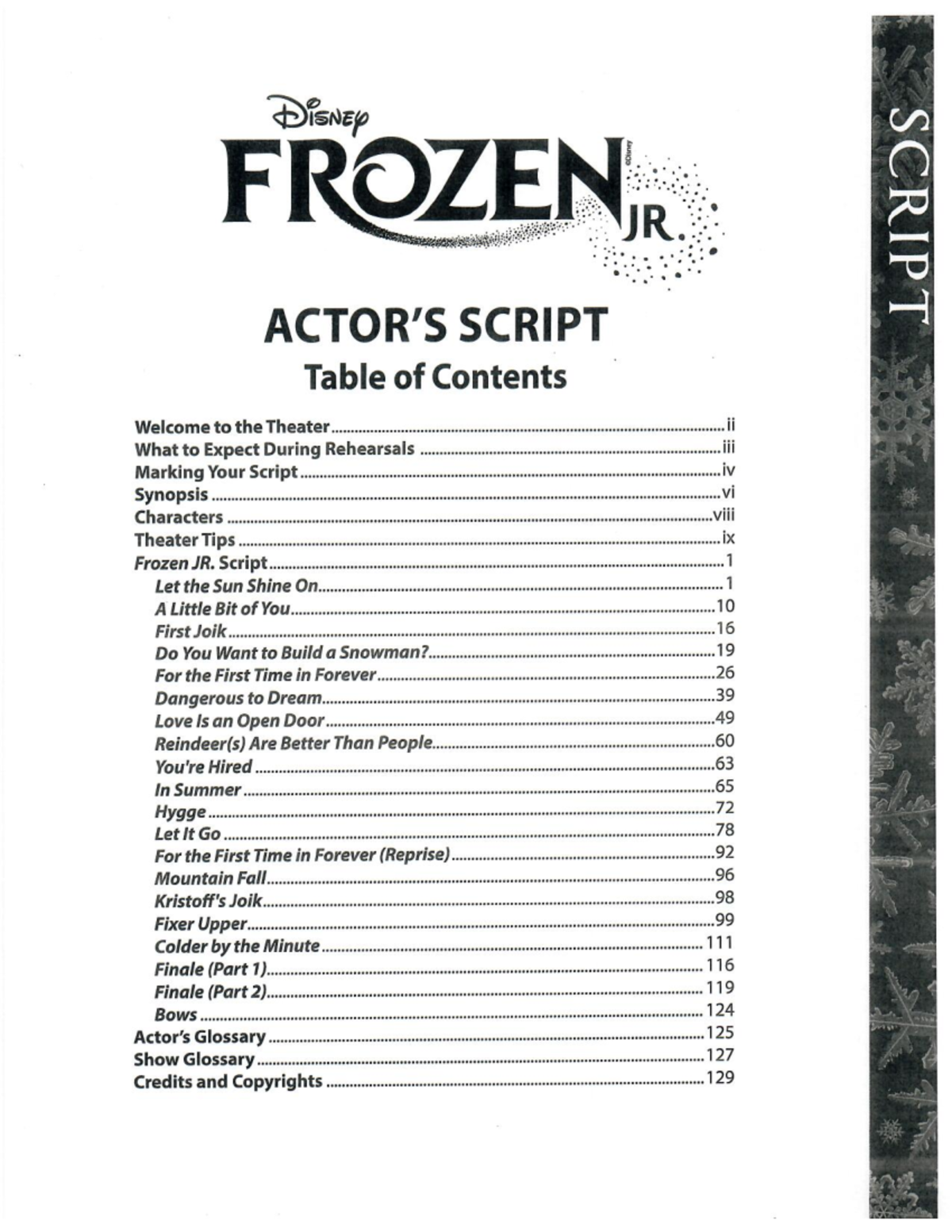 Frozen Jr Master Script - Complete Guide and Performance Notes - Studocu