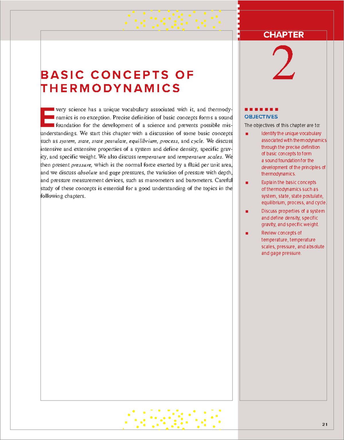 C2 CHAPTER: Basic Concepts of Thermodynamics - Studocu