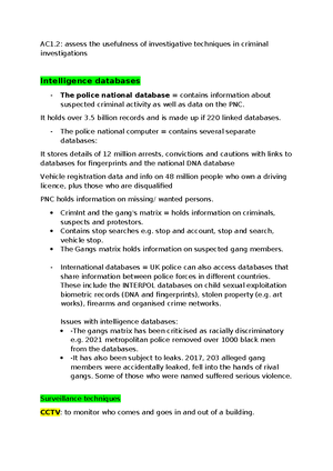 AC2.2 Unit 1 criminology - AC2: evaluate the use of media types in ...
