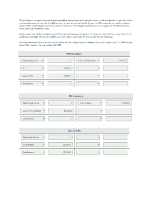 ACC 311 Project One High Level Takeaway - ACC 311 Project One High ...