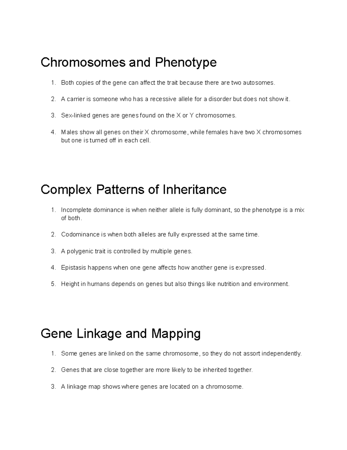Mendelian Genetics: Chromosomes, Phenotypes, and Inheritance Patterns ...