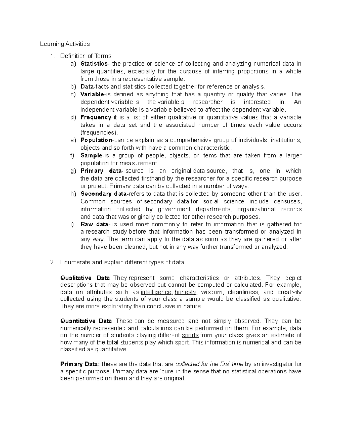 Definition of Key Terms in Research Methodology (Research) - Studocu