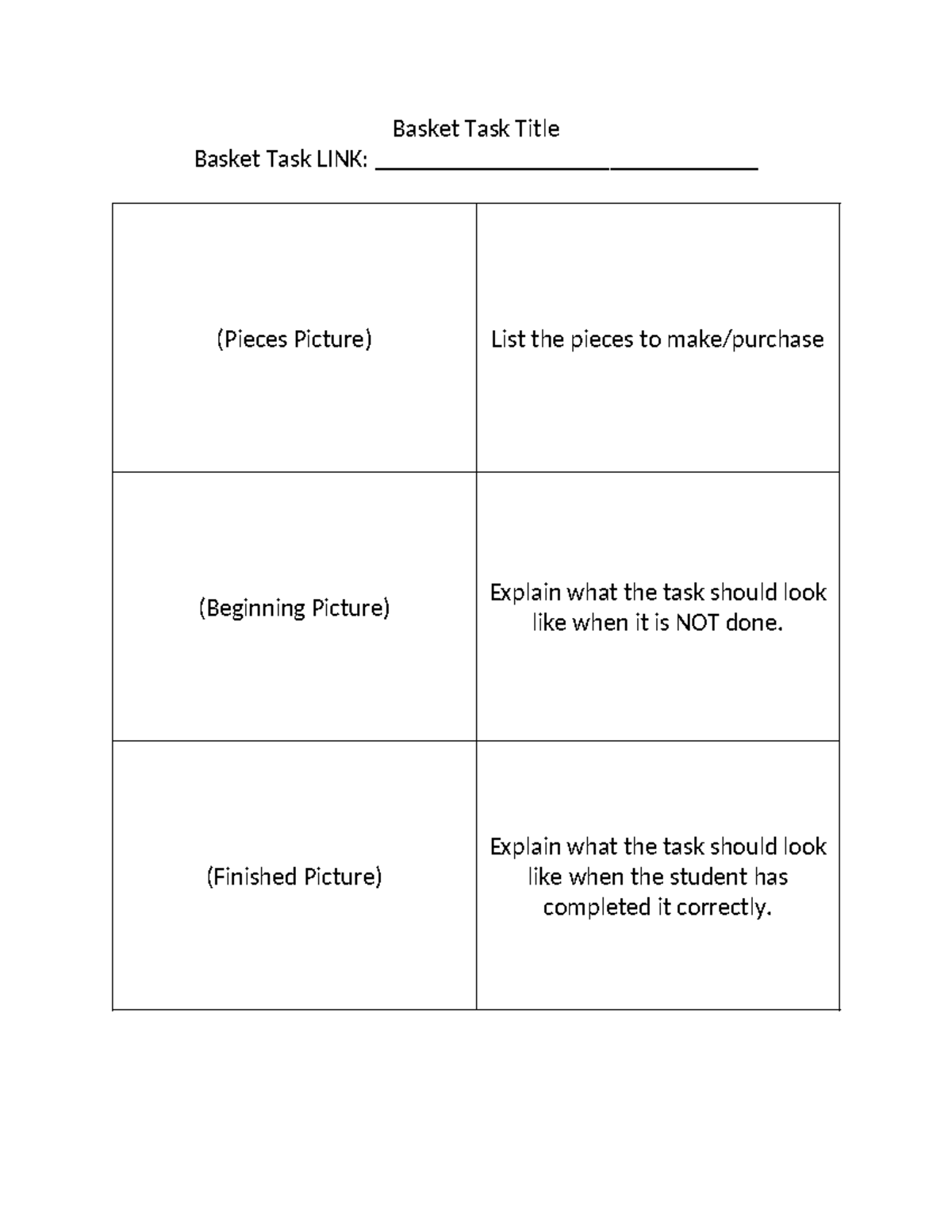Basket Task Assignment - ECSP 2400 - Basket Task Title Basket Task LINK ...