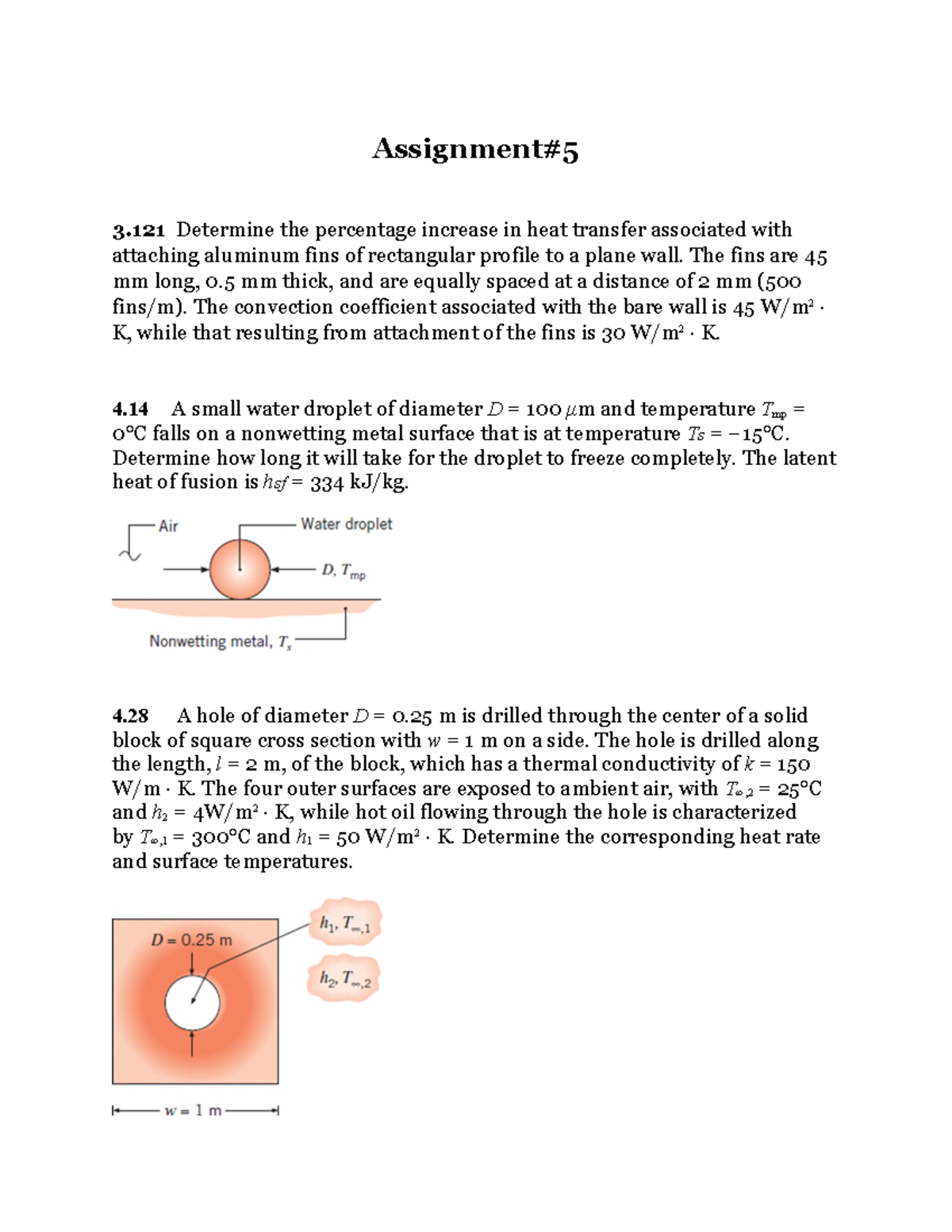 Assignment#5 - Heat Transfer Calculations and Analysis - Studocu