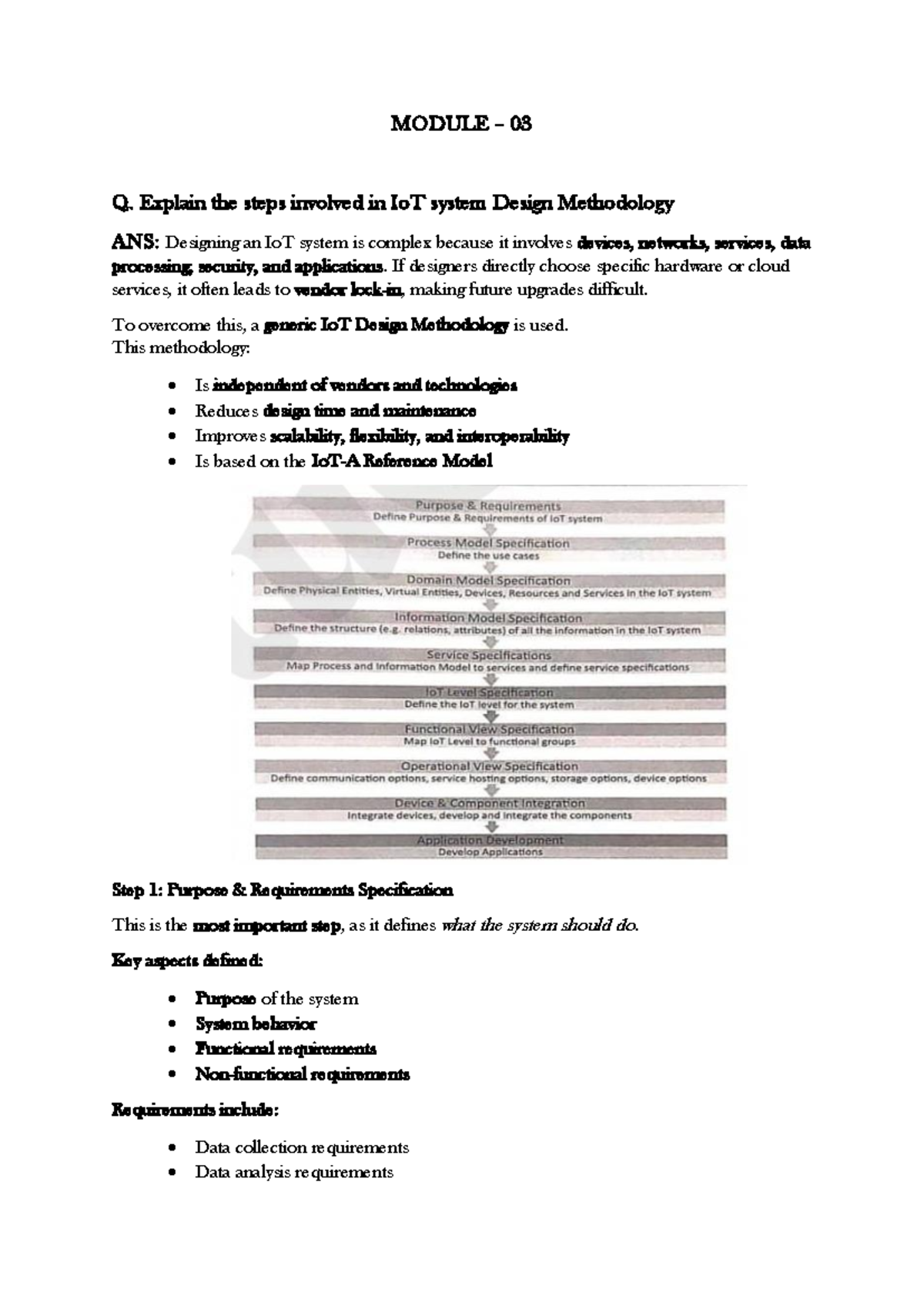 Module 03: IoT System Design Methodology and Case Study Analysis - Studocu
